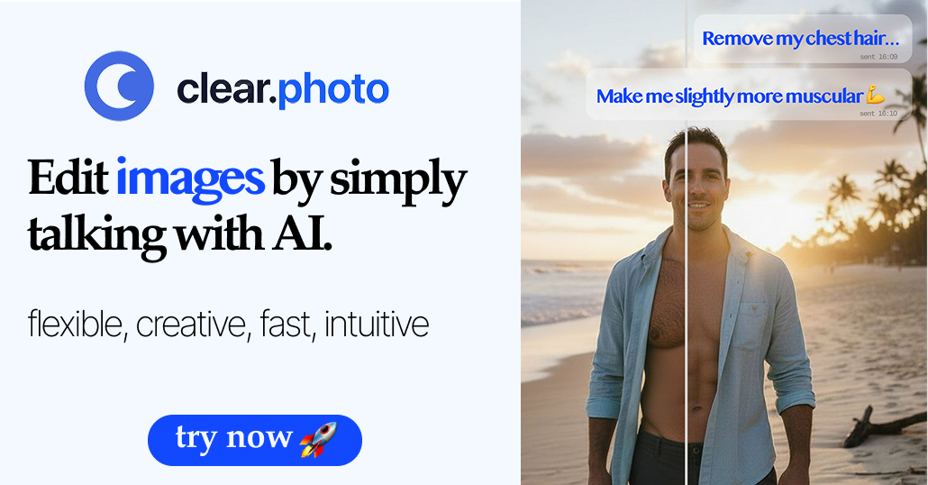 AI Photo Editor with Chat - Edit Images by Describing Changes | clear photo